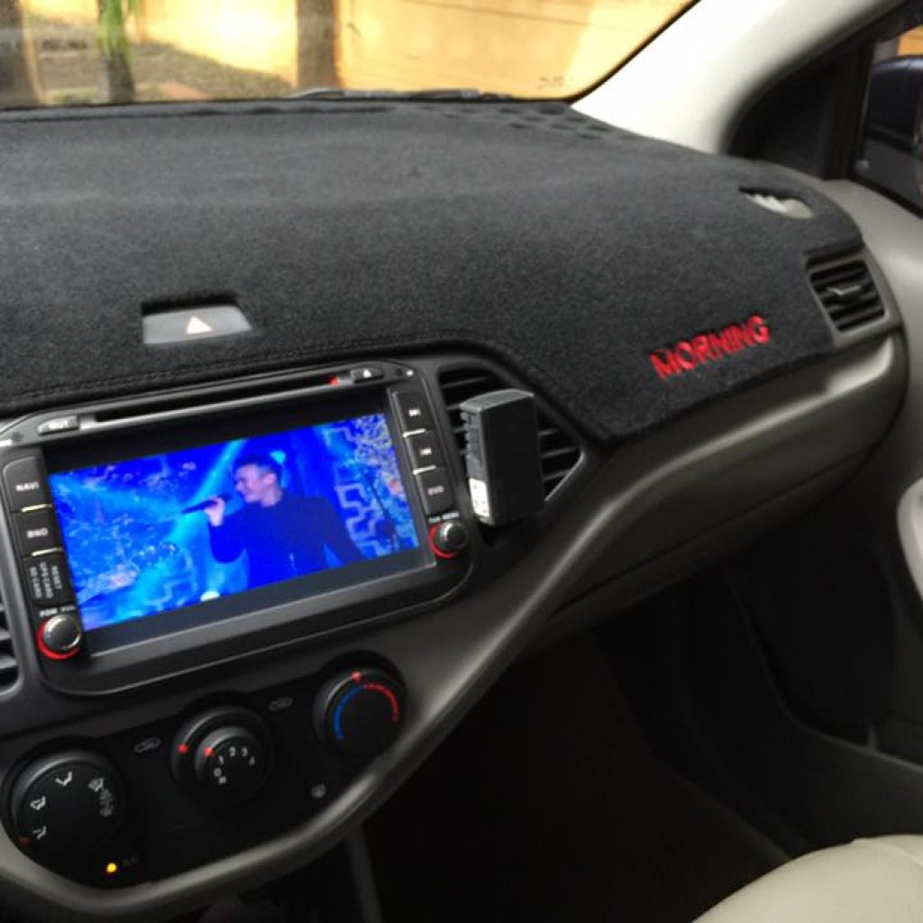 Thảm chống nóng taplo xe Kia morning loại cao cấp